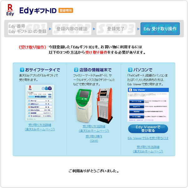 EdyギフトID | 利用方法 | NTTカードソリューション